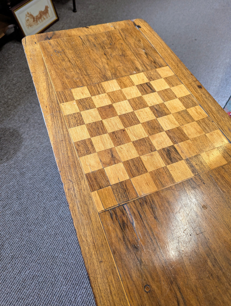 Edwardian Chess Table – Hedgeley Antique Centre